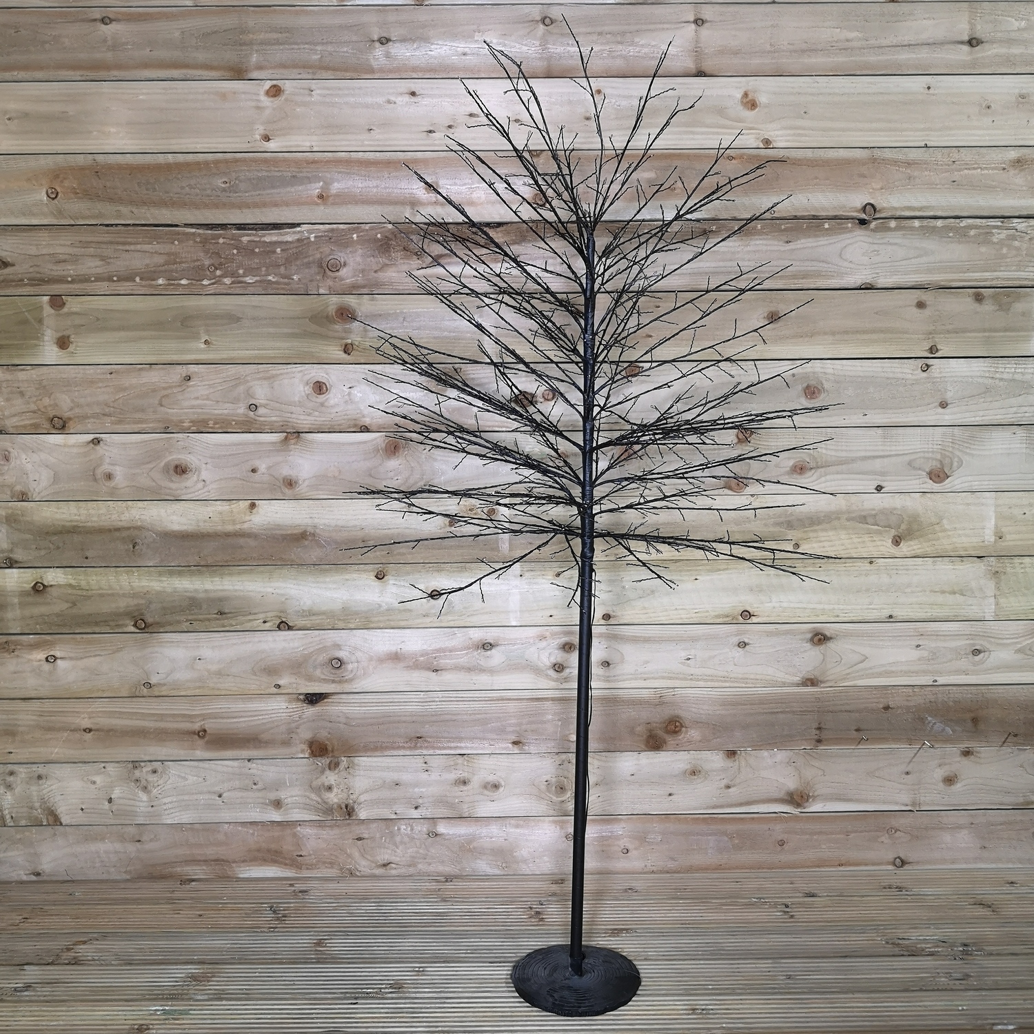 6ft Black Micro Dot Christmas Blossom Tree with 900 Warm White LEDs