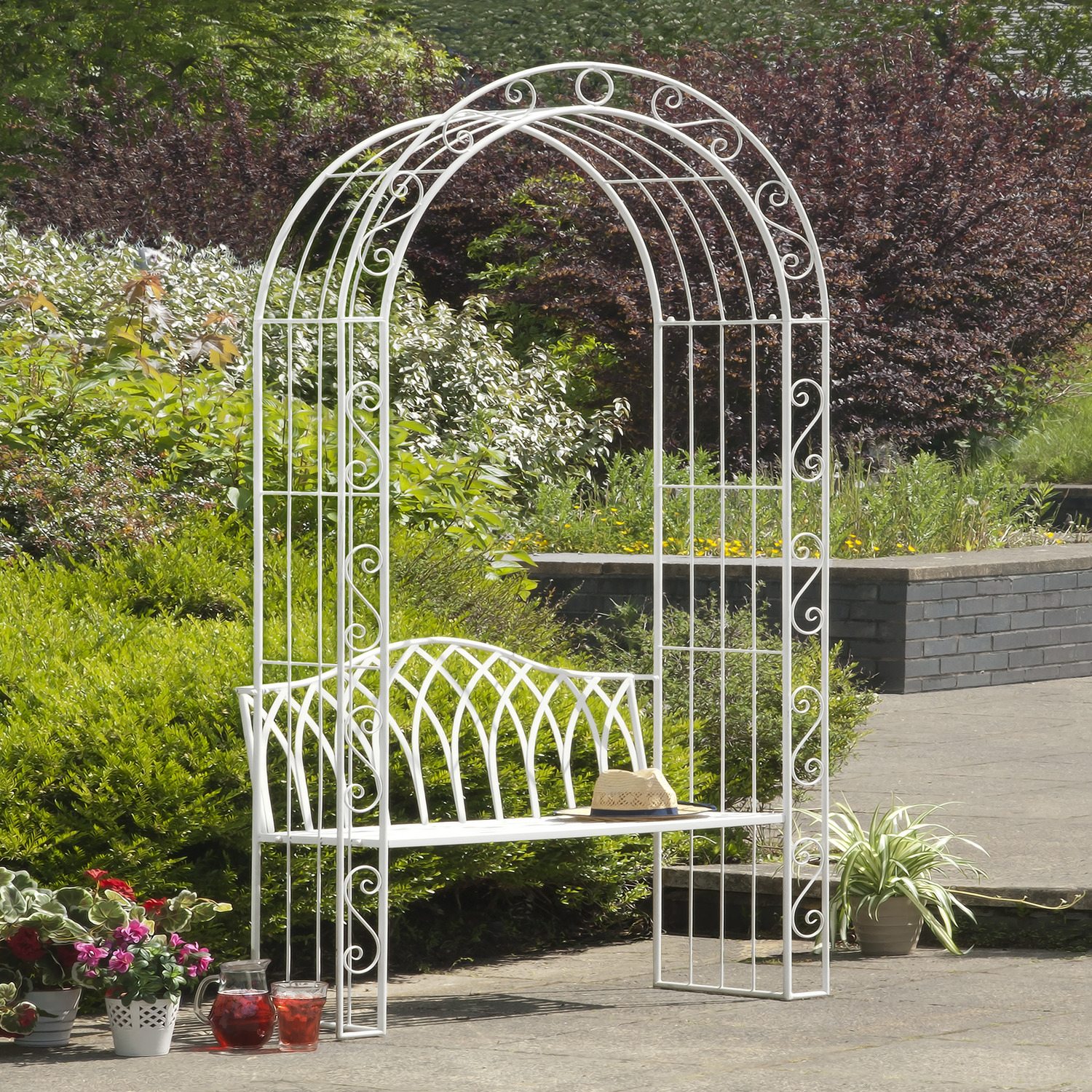 Suntime Gloucester Iron Bench Arch