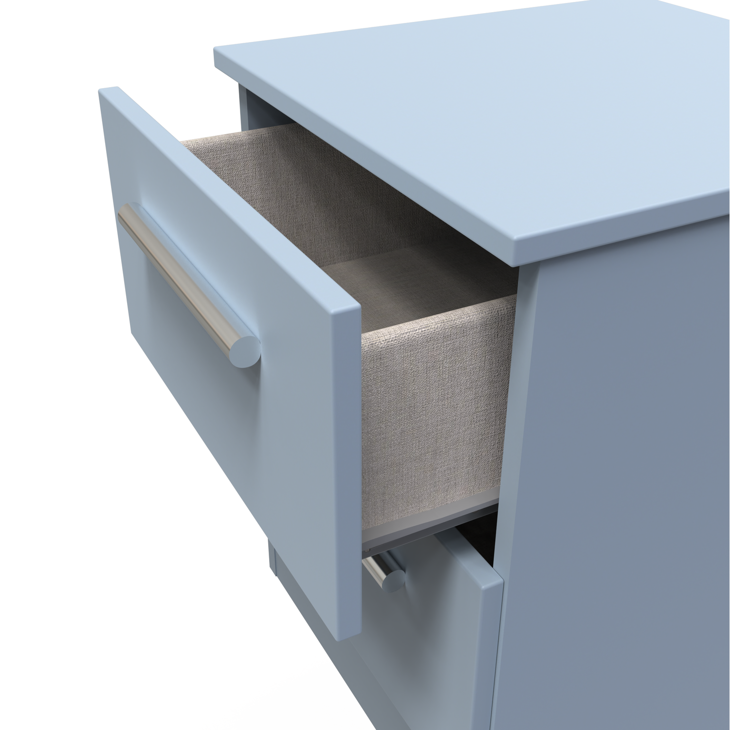 Contrast Ready Assembled 2 Drawer Bedside
