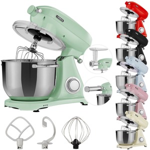 Retro Stand Mixer Kneading Machine With 6L Stainless Steel Mixing Bowl