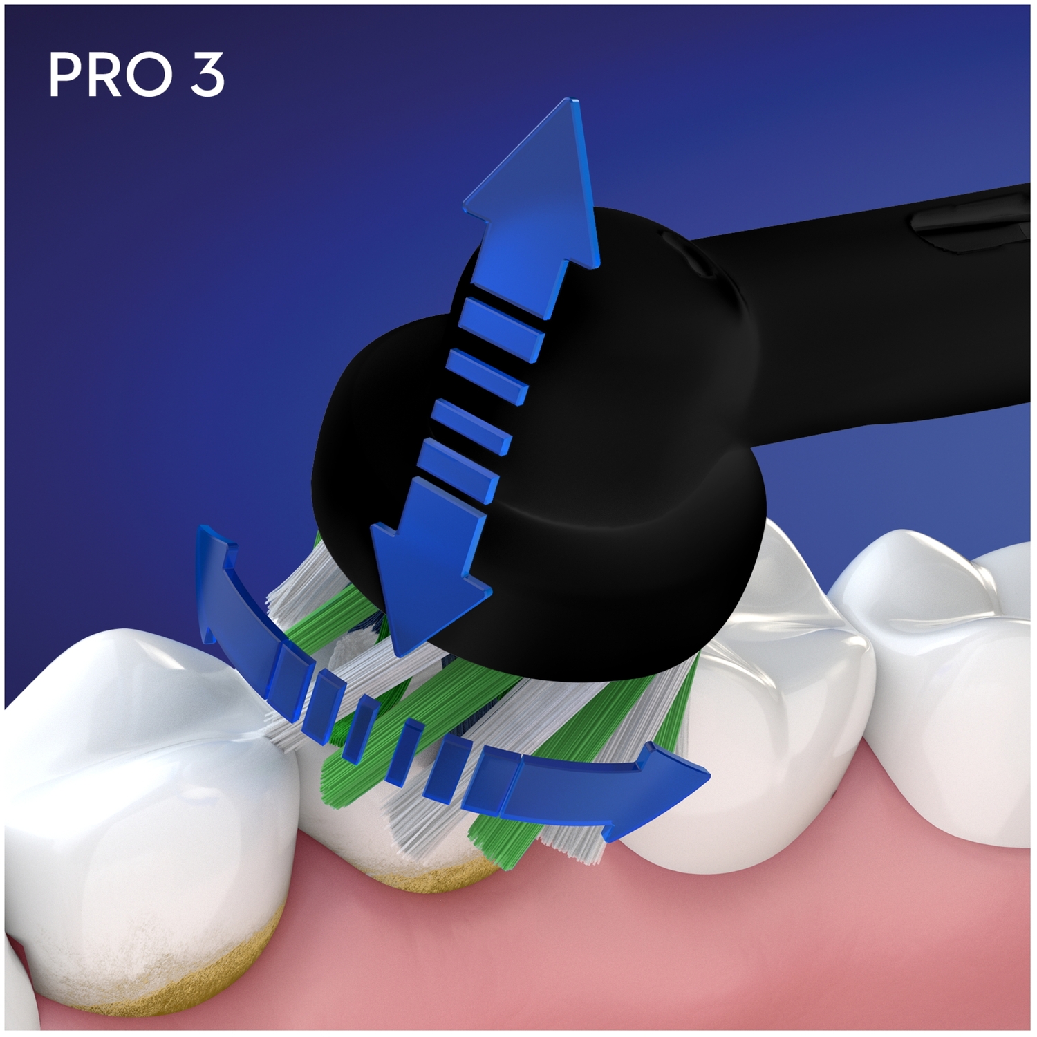 Oral-B Pro 3 3000 CrossAction Black Electric Rechargeable Toothbrush