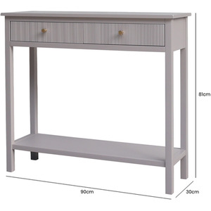 90cm Modern Console Table with 2-Drawers