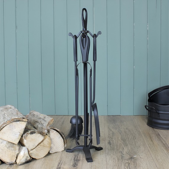 5 Piece Loop Handle Companion Set Black