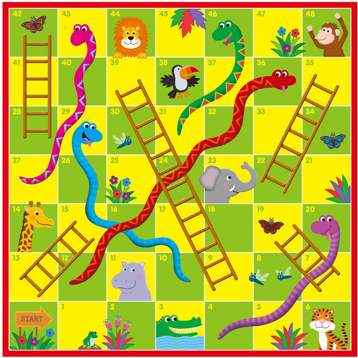 Giant Snakes and Ladders Puzzle