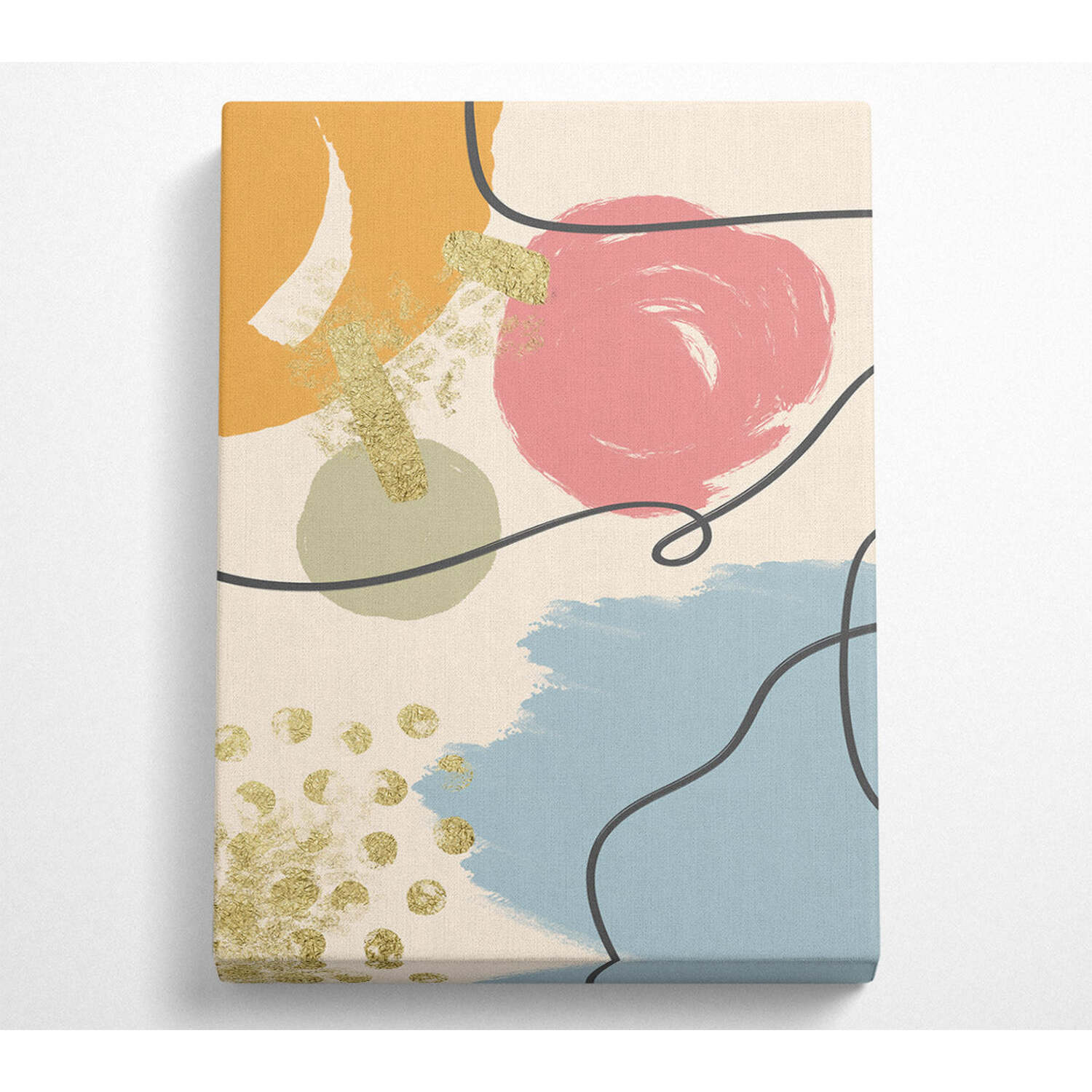 Coloured Shapes (1) Canvas Print