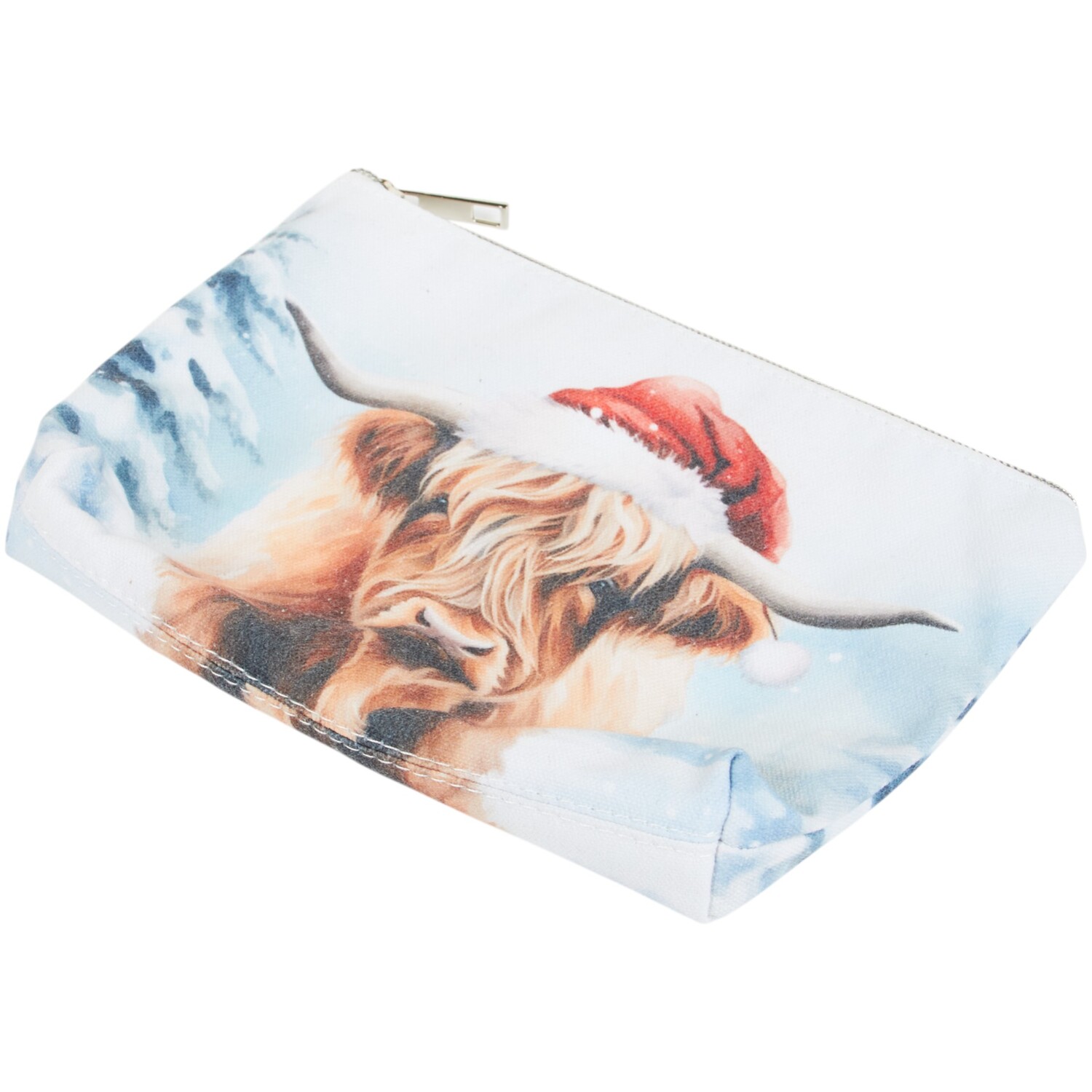 Christmas Highland Cow Pencil Case