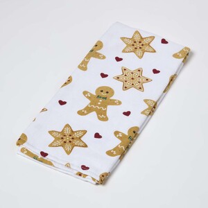 Gingerbread Man Christmas Tea Towel