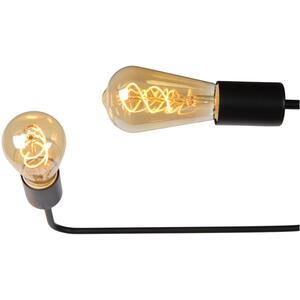 Lester Classic Flush Ceiling Light Black