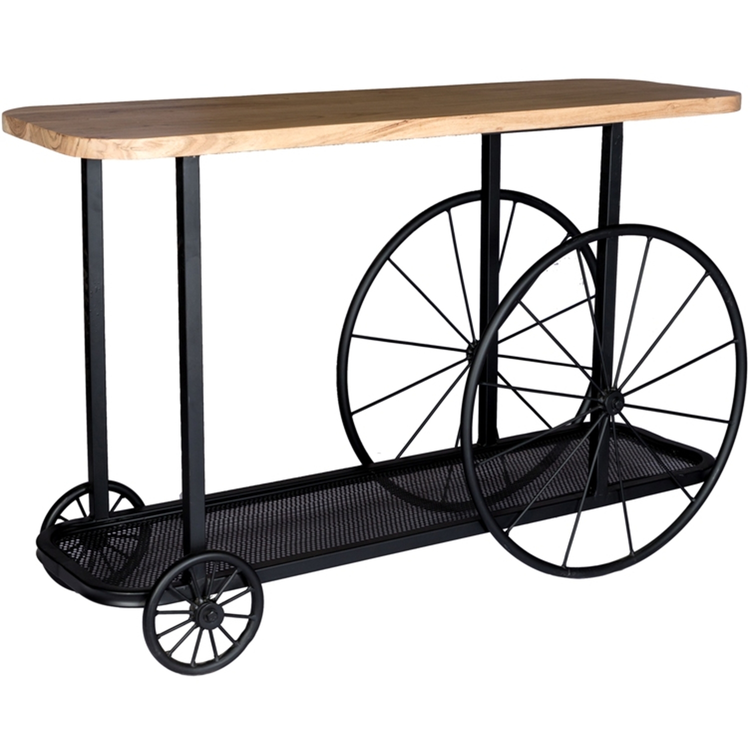 Bombay Craft Wheel Console Table