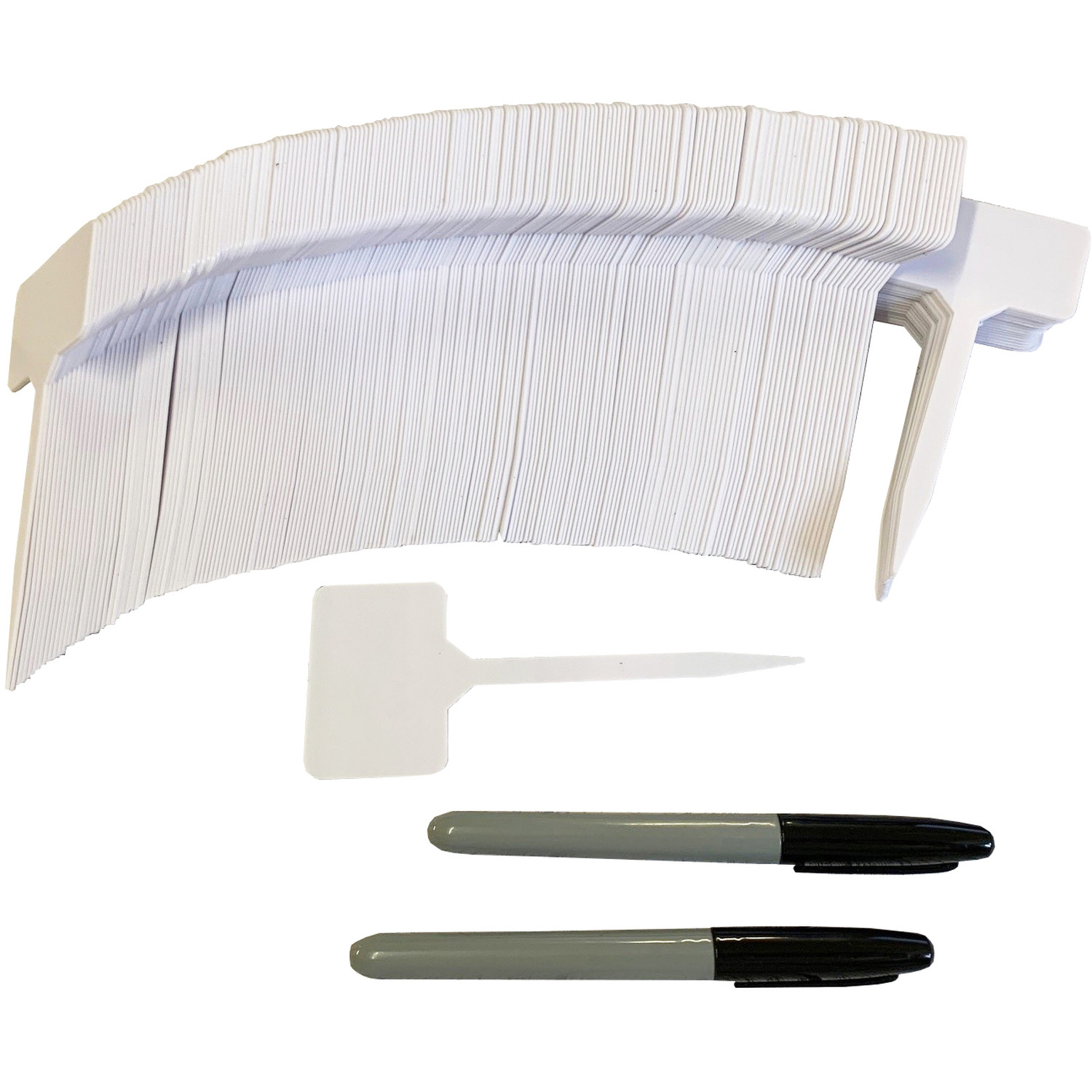 200 Garden Pot Plant Labels With Marker Pens