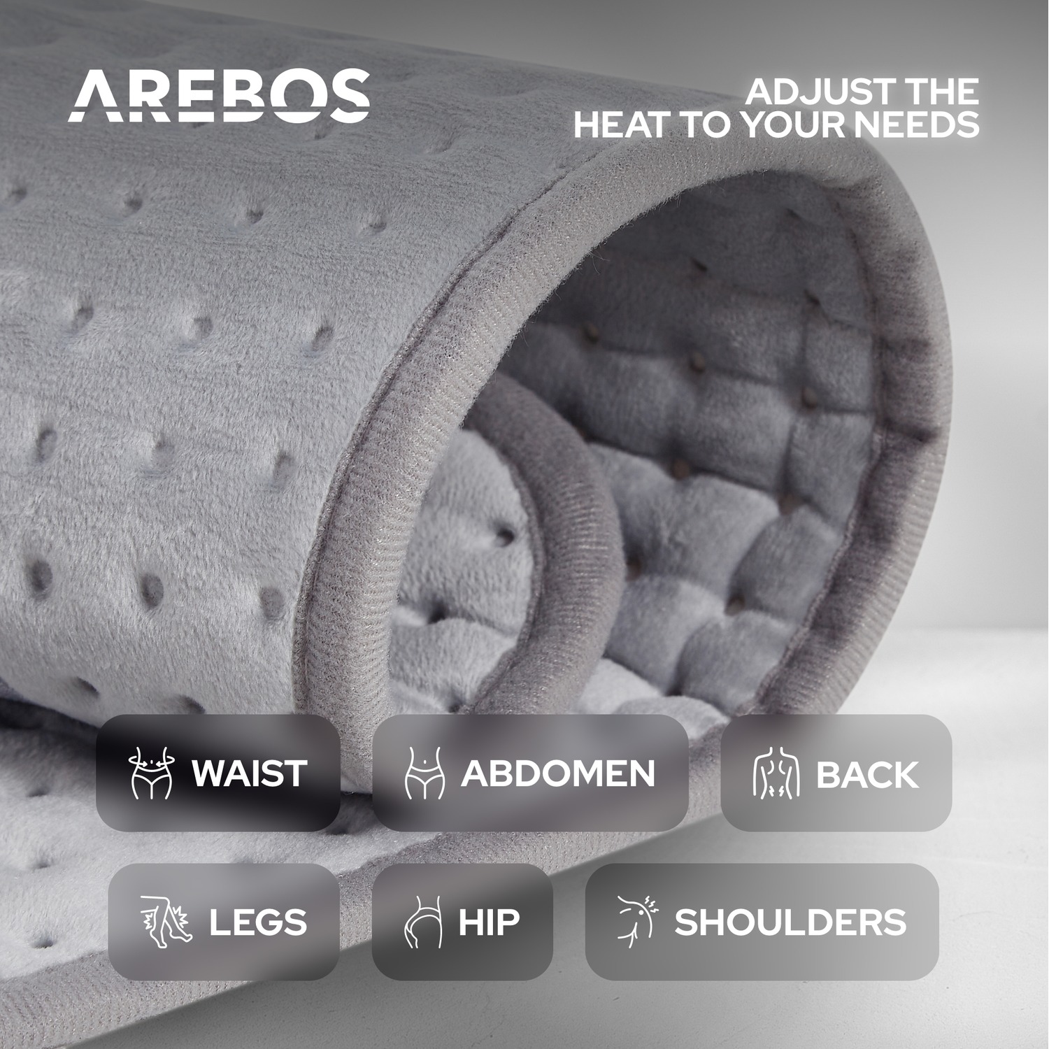 Electric heating belt for back and stomach