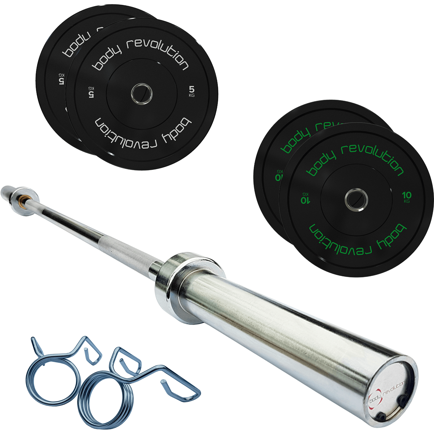 7ft Olympic Weightlifting Bar Bumper Weight Plate Sets