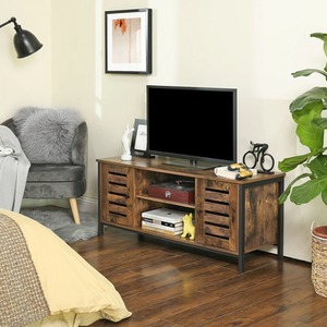 110cm TV Stand TV Stand with Shelves and Storage Cupboards
