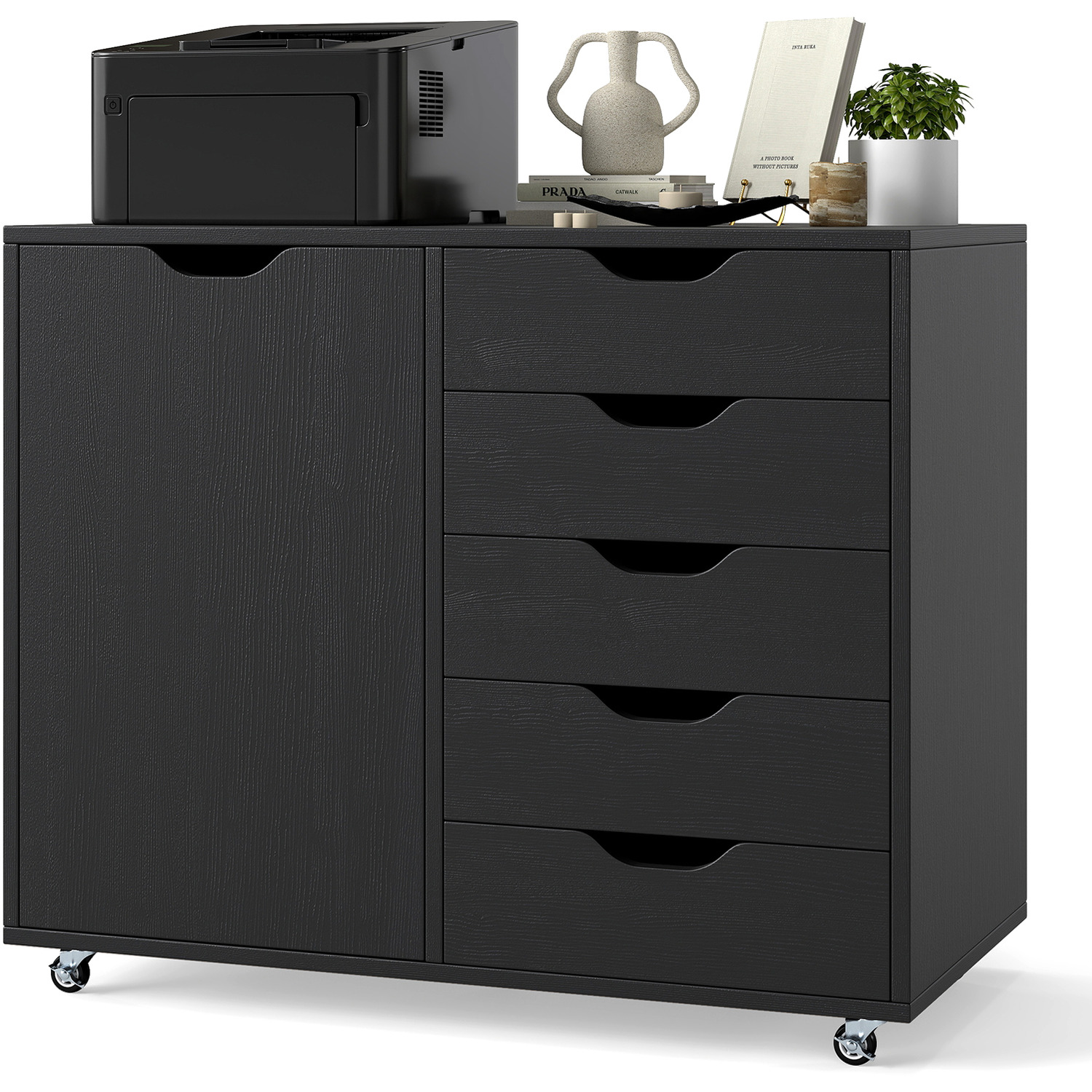 Costway Mobile Chest of Drawers