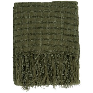 Chenille Check Throw