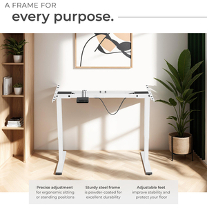 Motorised Standing Desk Frame With Memory and Anti-Collision Features