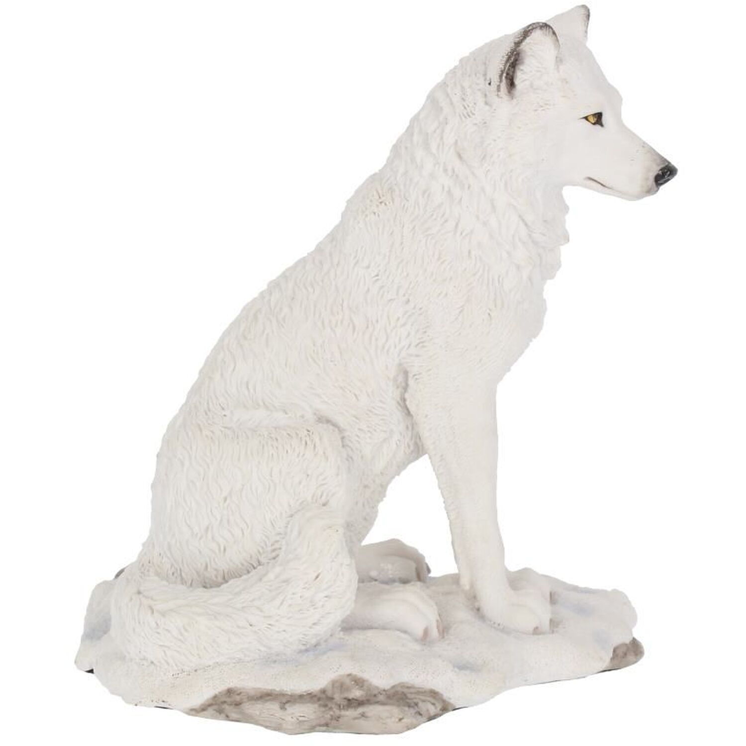 White Ghost Wolf Figurine Ornament