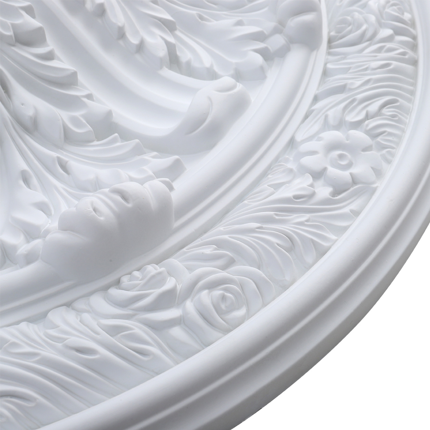 White 3D Polyurethane Ceiling Rose