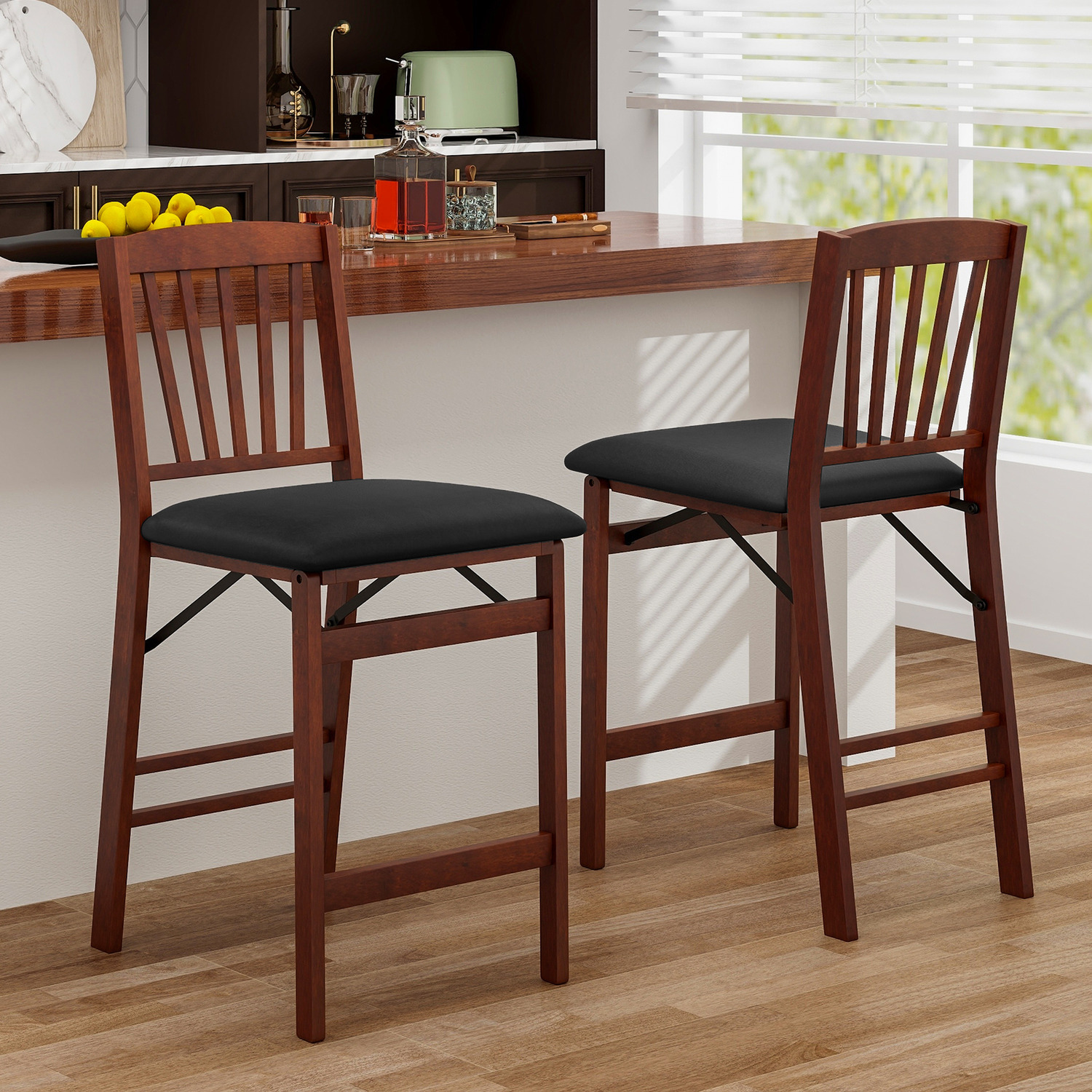 Set of 2 Counter Height Chairs
