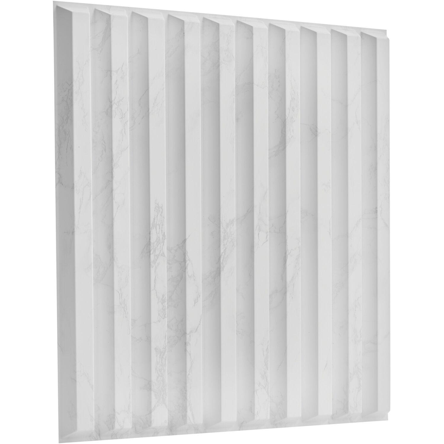 3D Wall Panels with Adhesive Included - 3D Fluted Line Design