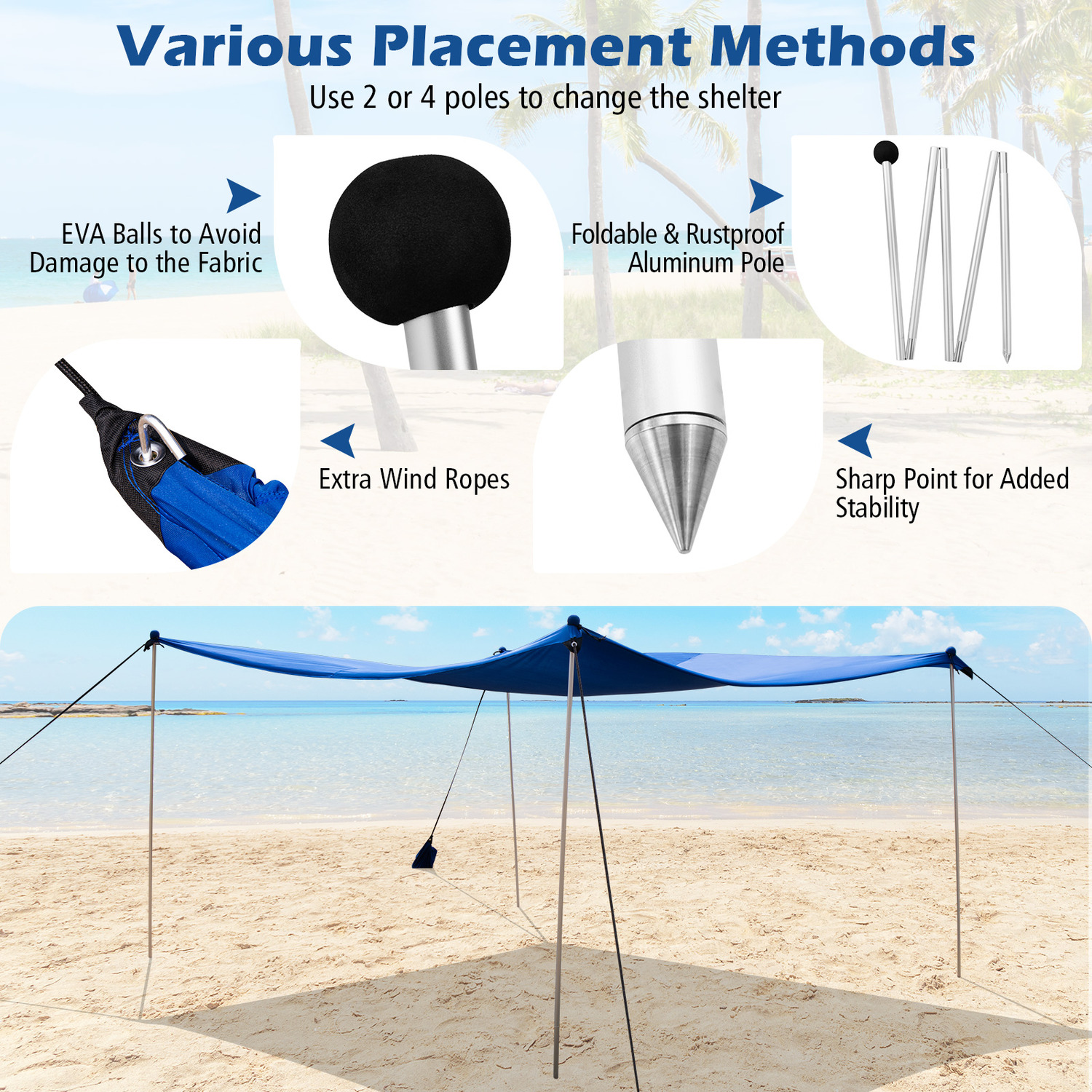 Beach Canopy Shields Beach Tent Sun Shelter