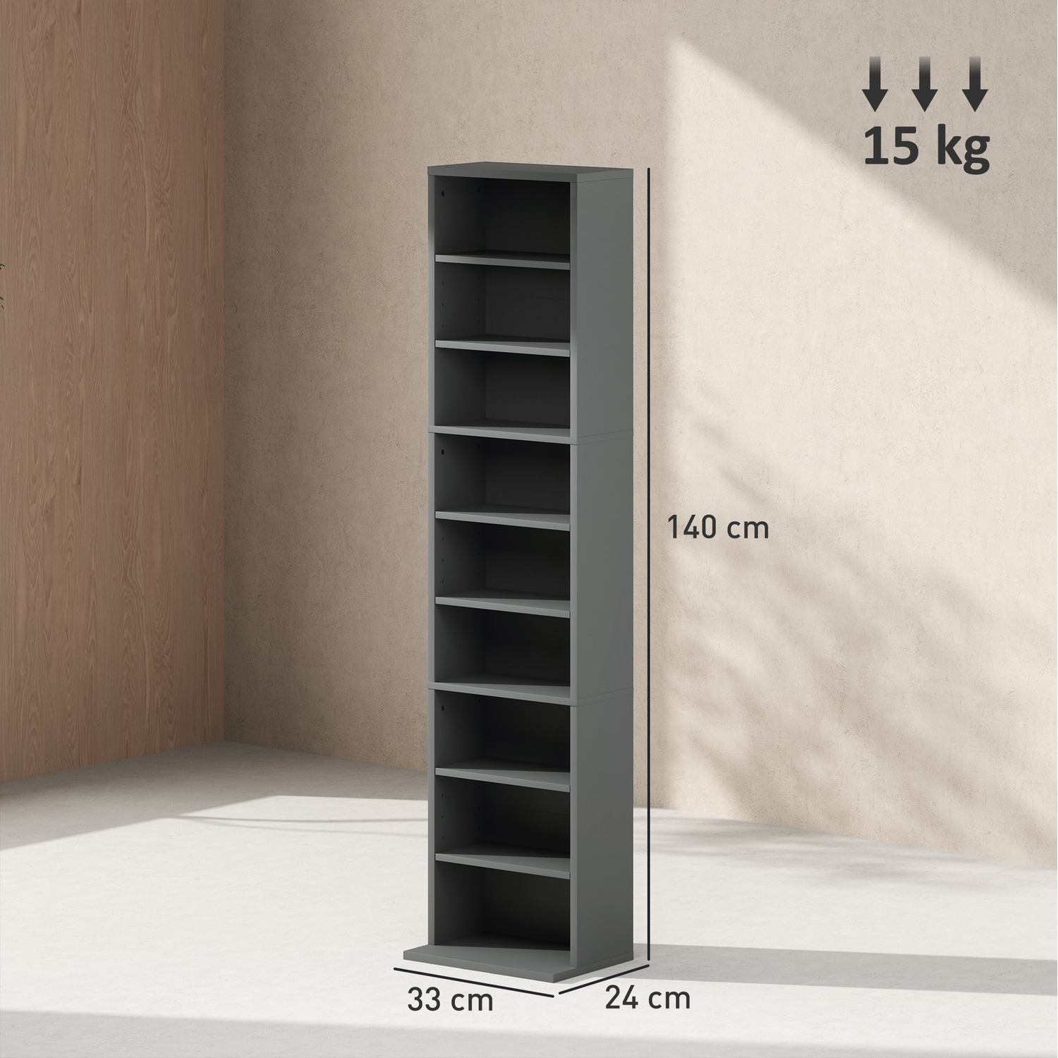 HOMCOM CD Storage Unit for Office
