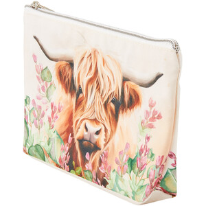 Highland Cow Fabric Pencil Case