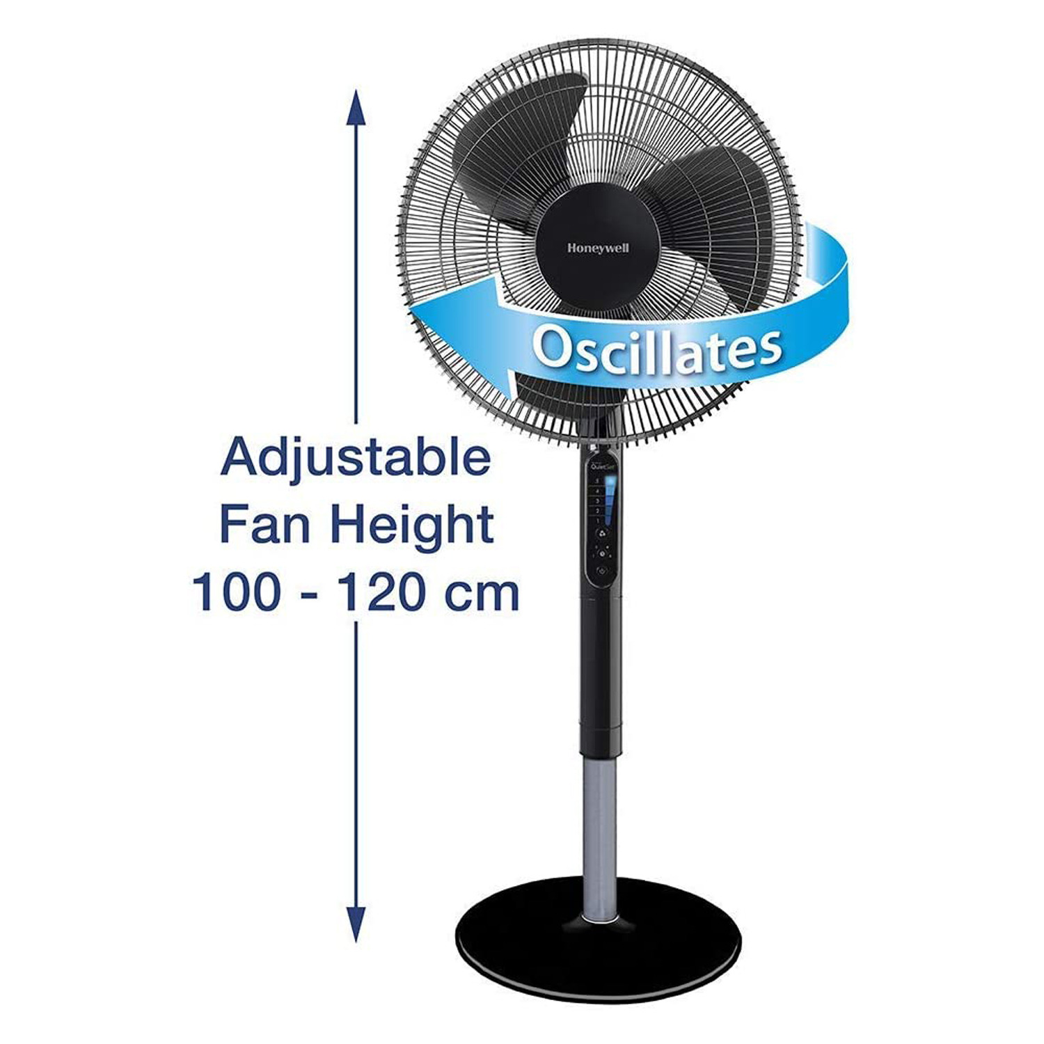 Advanced QuietSet Stand Fan With Noise Reduction