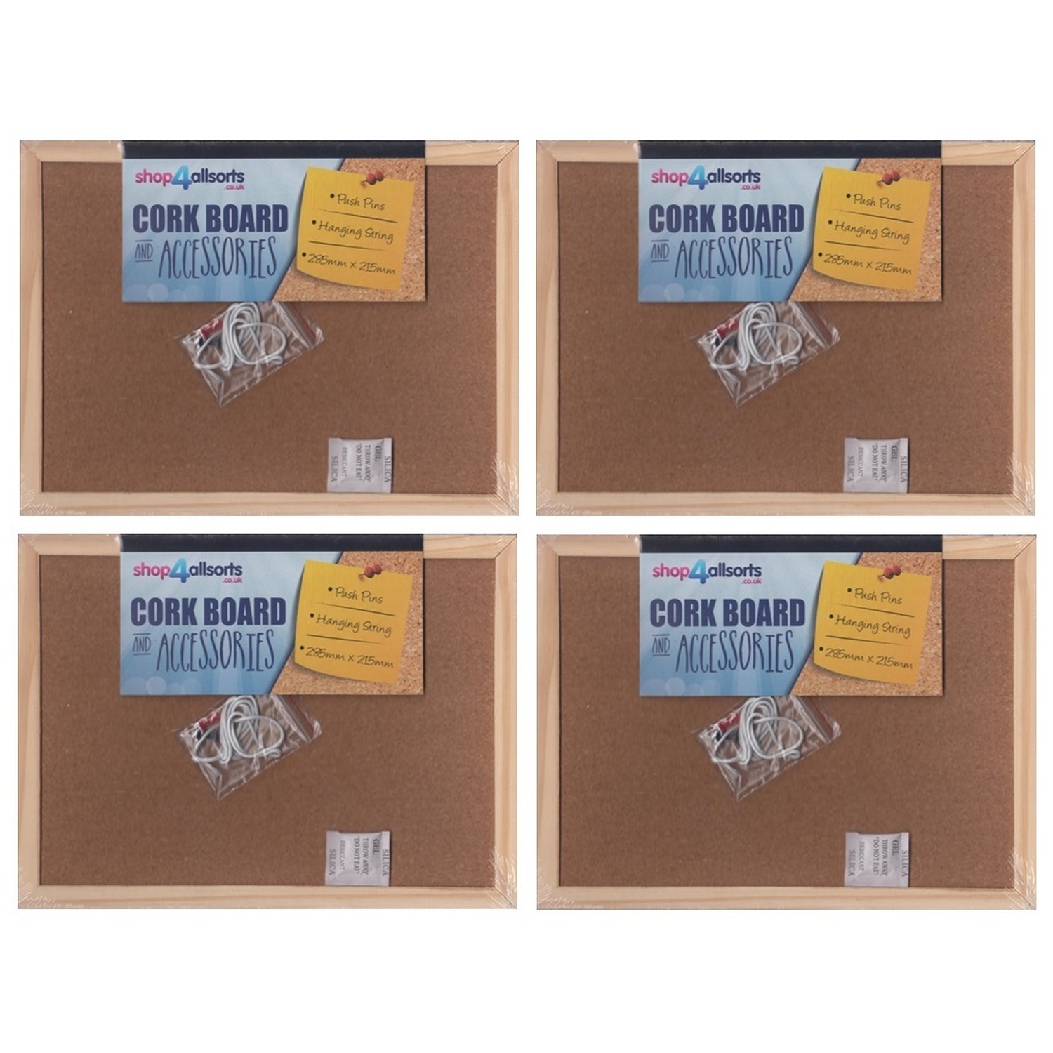 4 x Small Cork Board