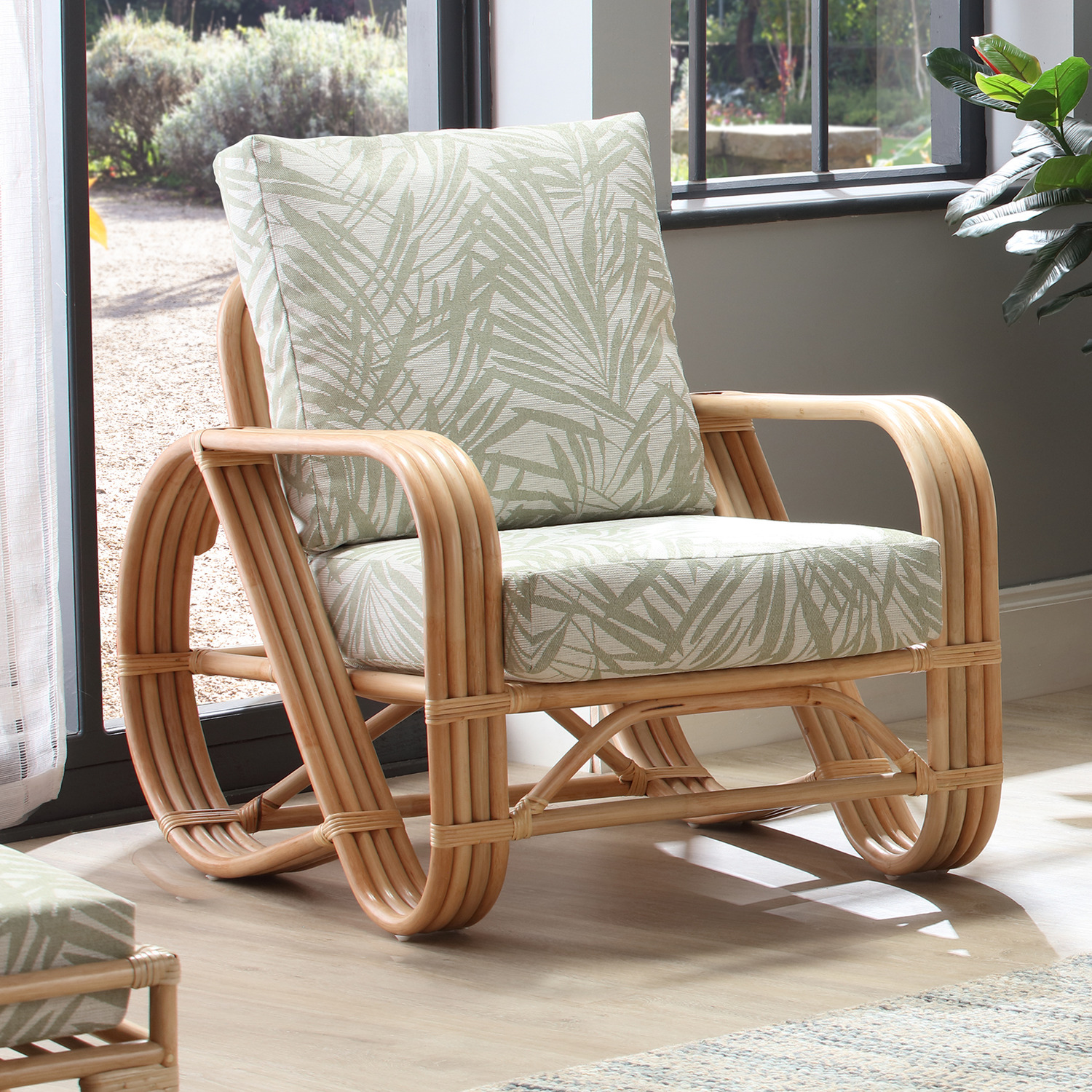 Pretzel Cane Conservatory Rattan Armchair