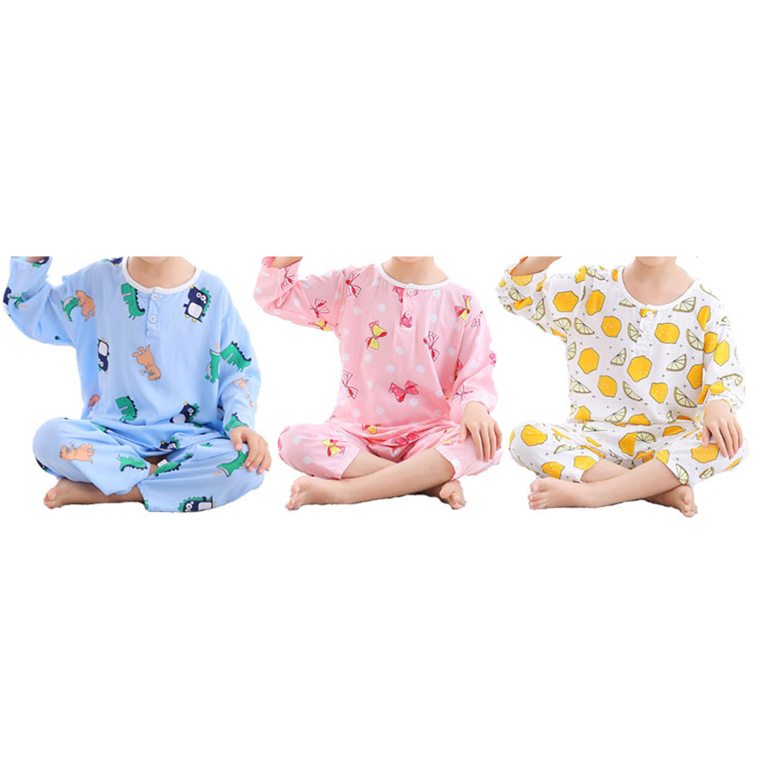 Children's Three Quarter Sleeve Pyjamas