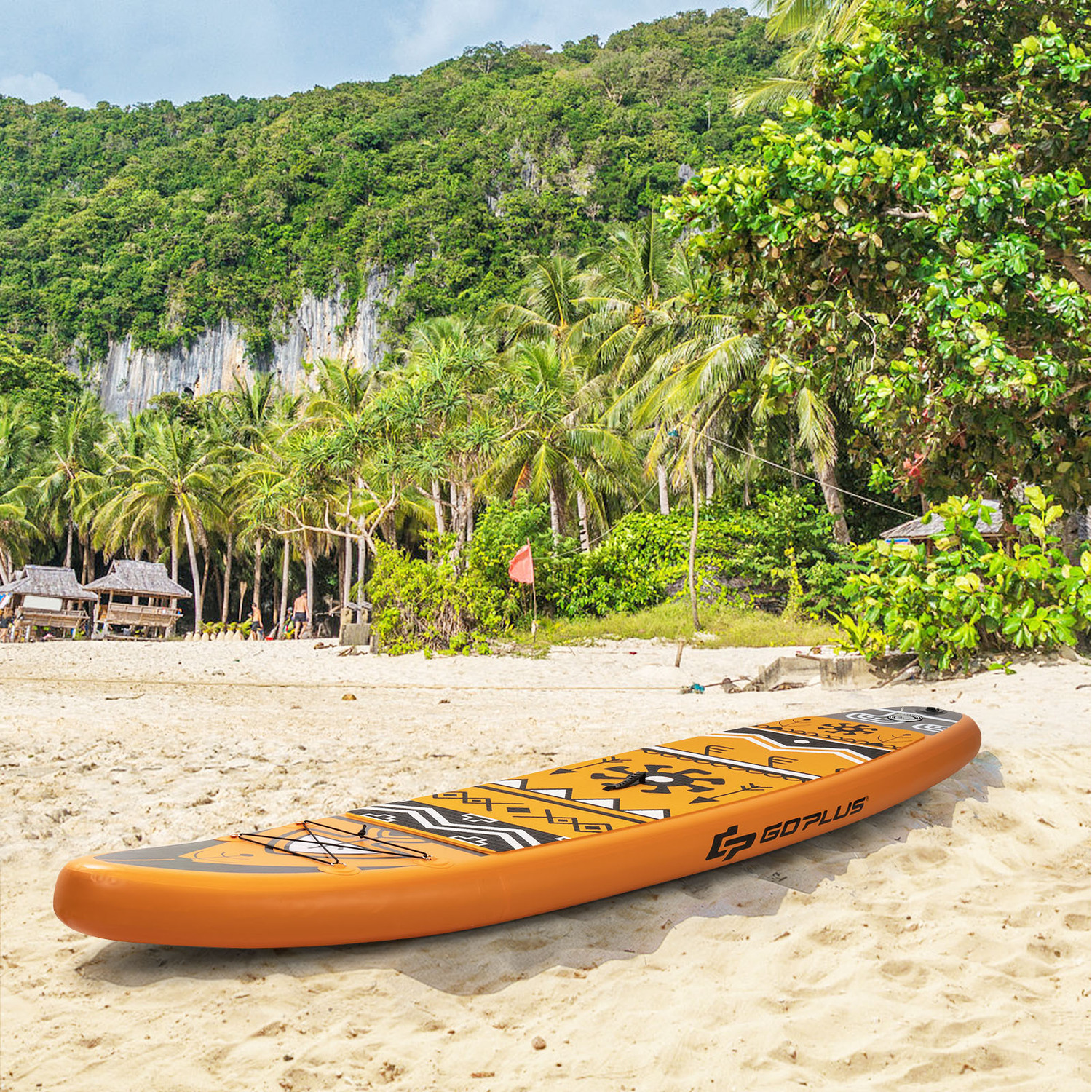 Costway Inflatable Stand Up Paddle Board-Orange