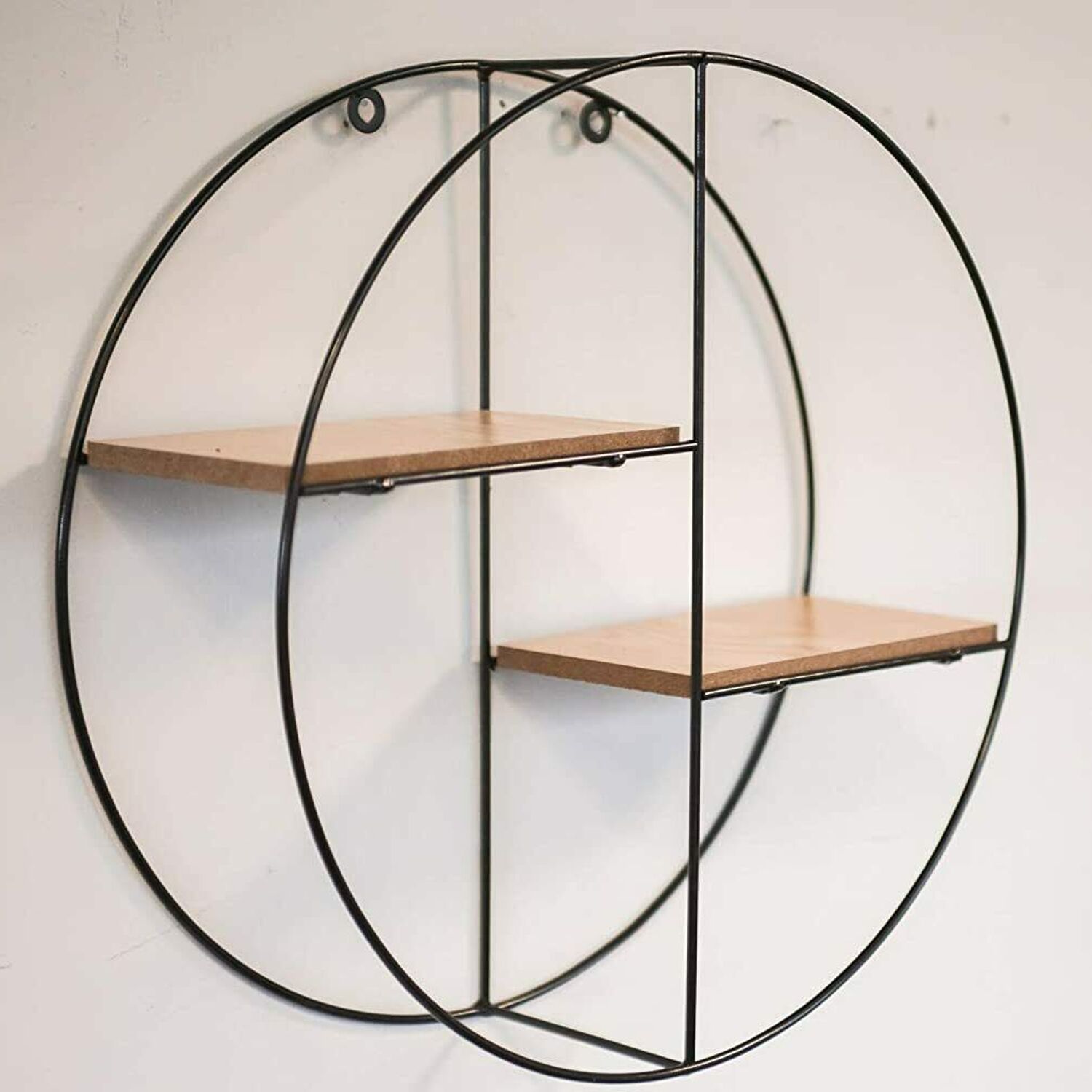 Circle Metal Wood Shelf