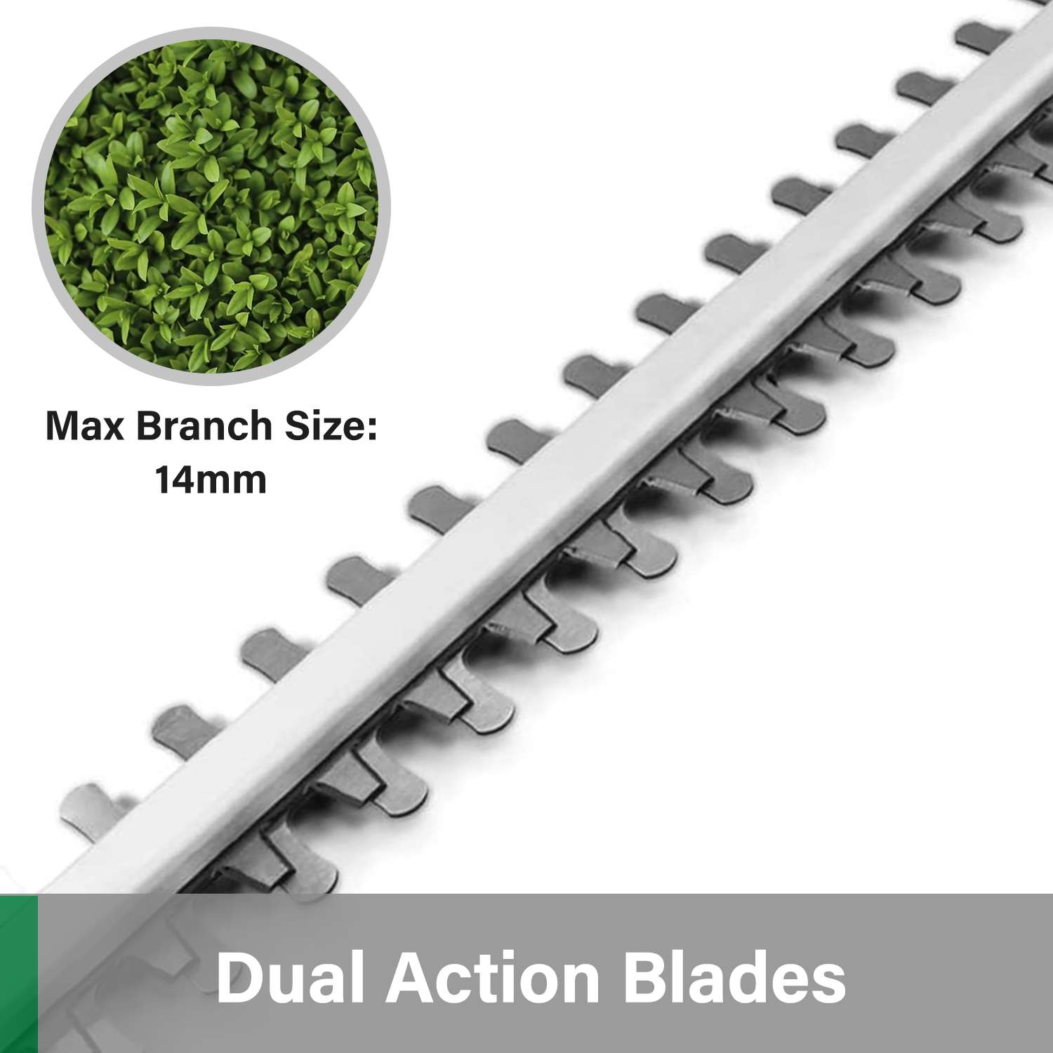 Long Reach Cordless Electric Hedge Trimmer 18V