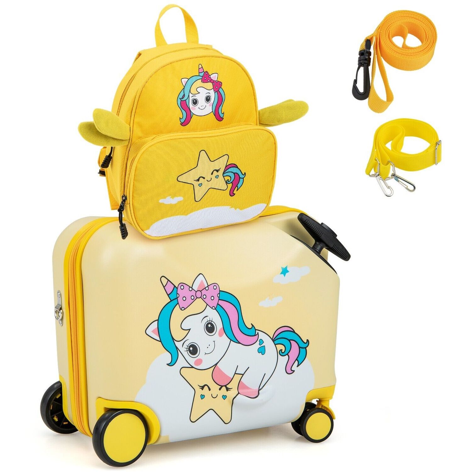 Bee design Ride-On Trolley Luggage Set