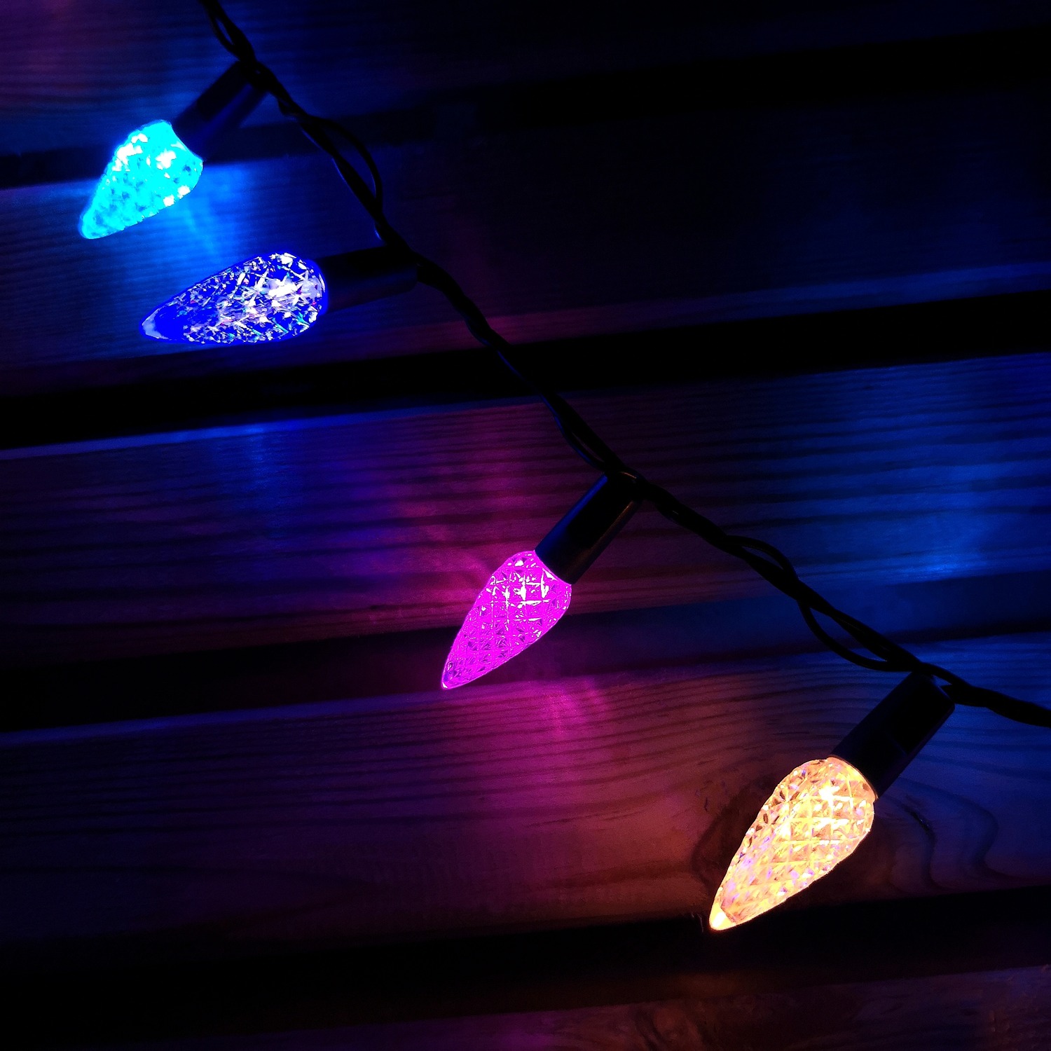 LED Multi action Pine Cone Christmas Lights