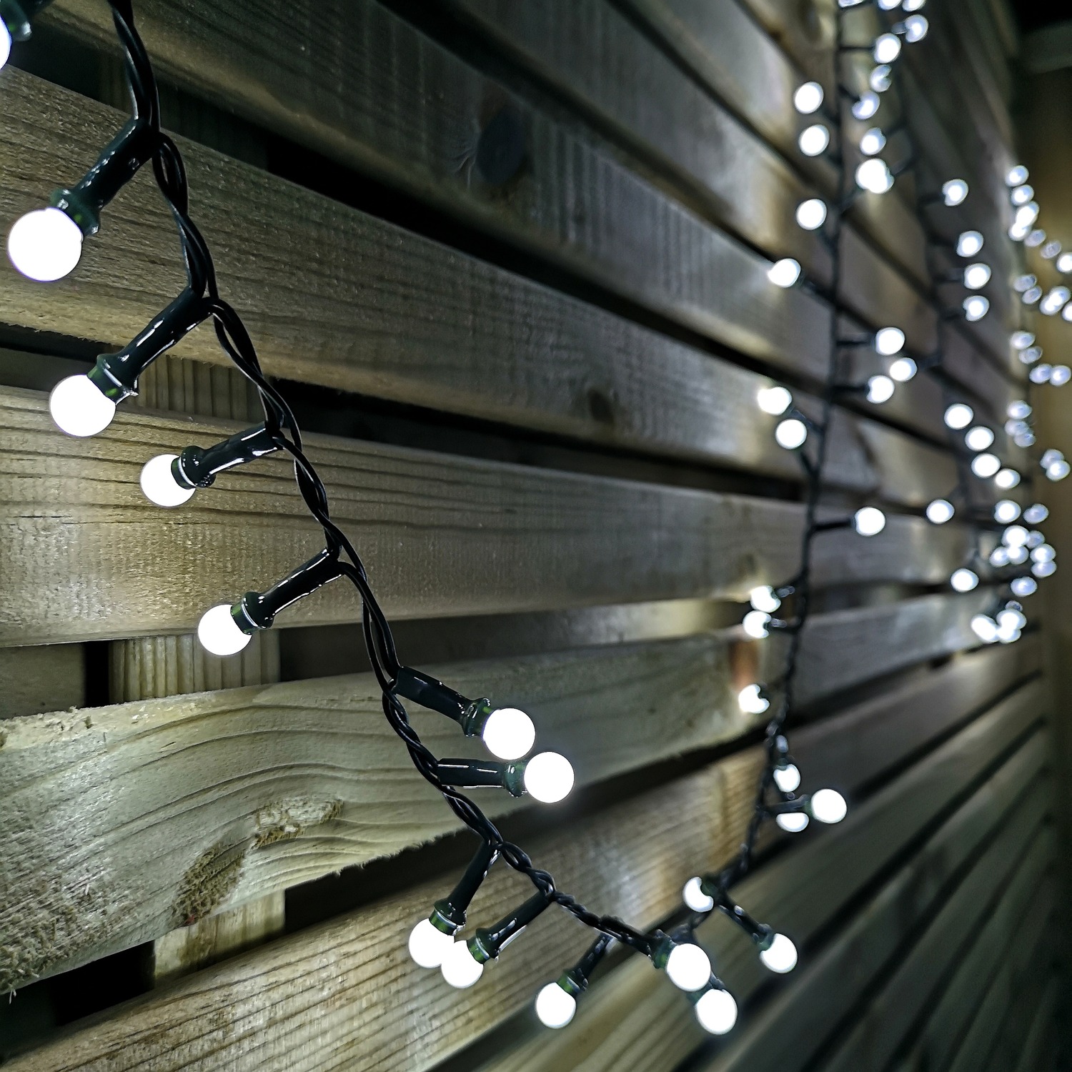 Frosted Berry Christmas String Lights