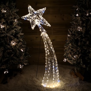 Light up Soft Acrylic 2D Shooting Christmas Star