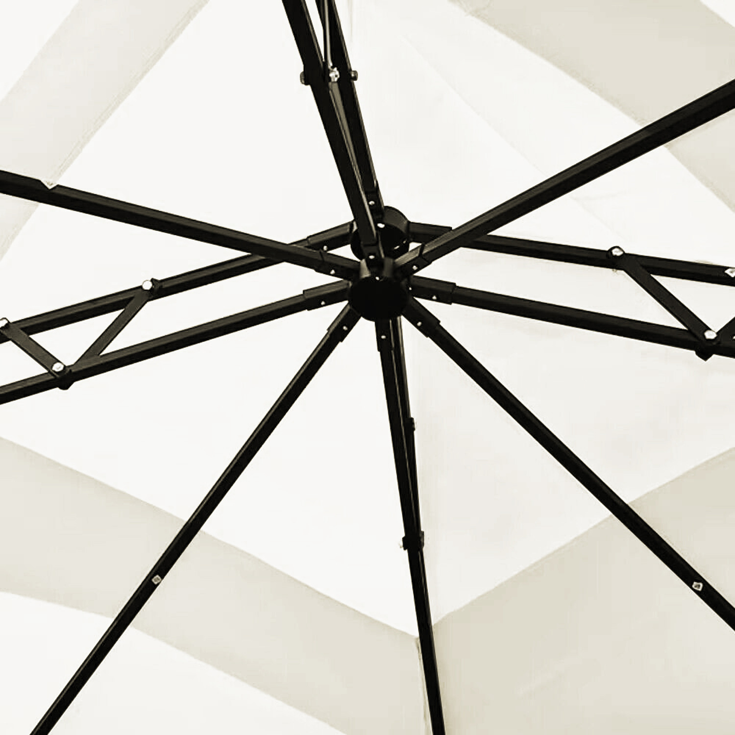 3m x 3m Luxury Gazebo With Metal Corner Supports