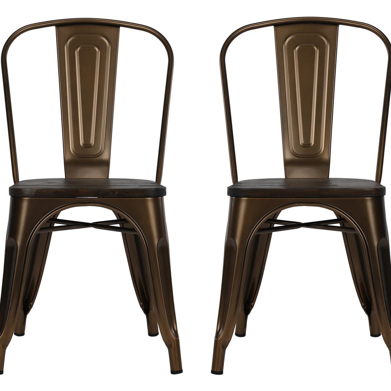 Fusion metal dining chair, 2 pieces