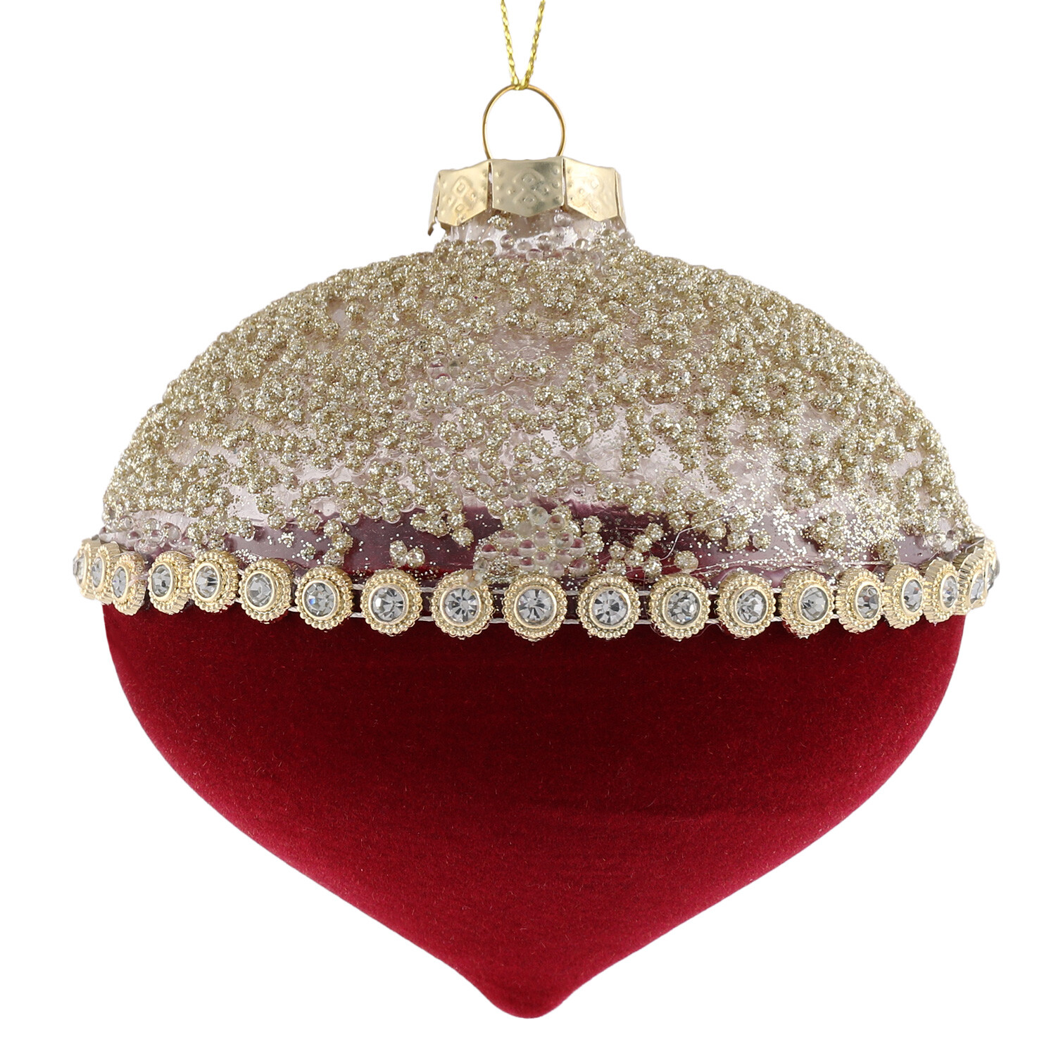 Burgundy Beaded Bauble