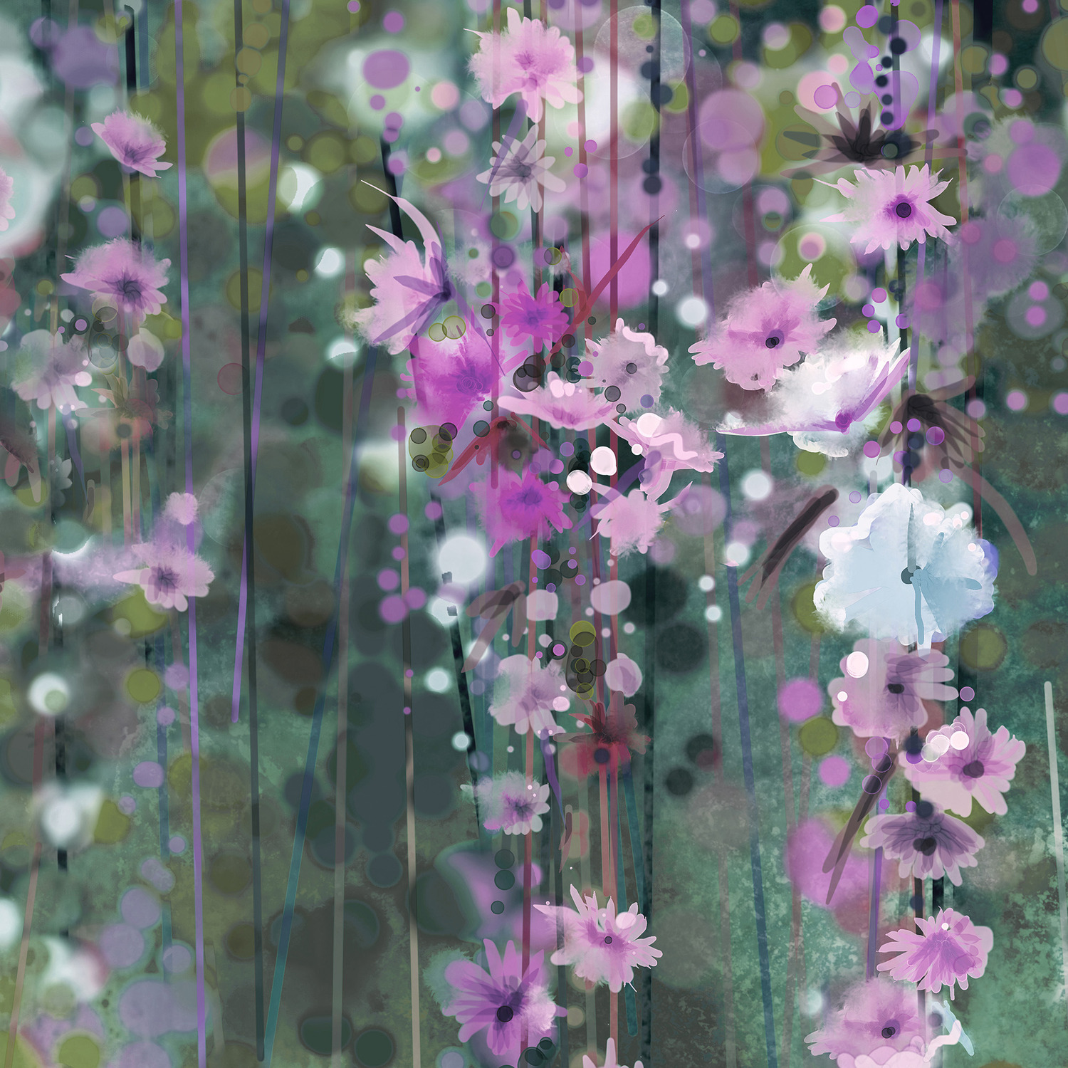 Floral Garden- 3D Photographic Mural