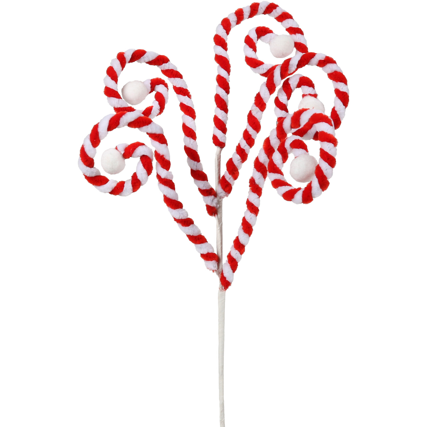Candy Cane Swirl Pick