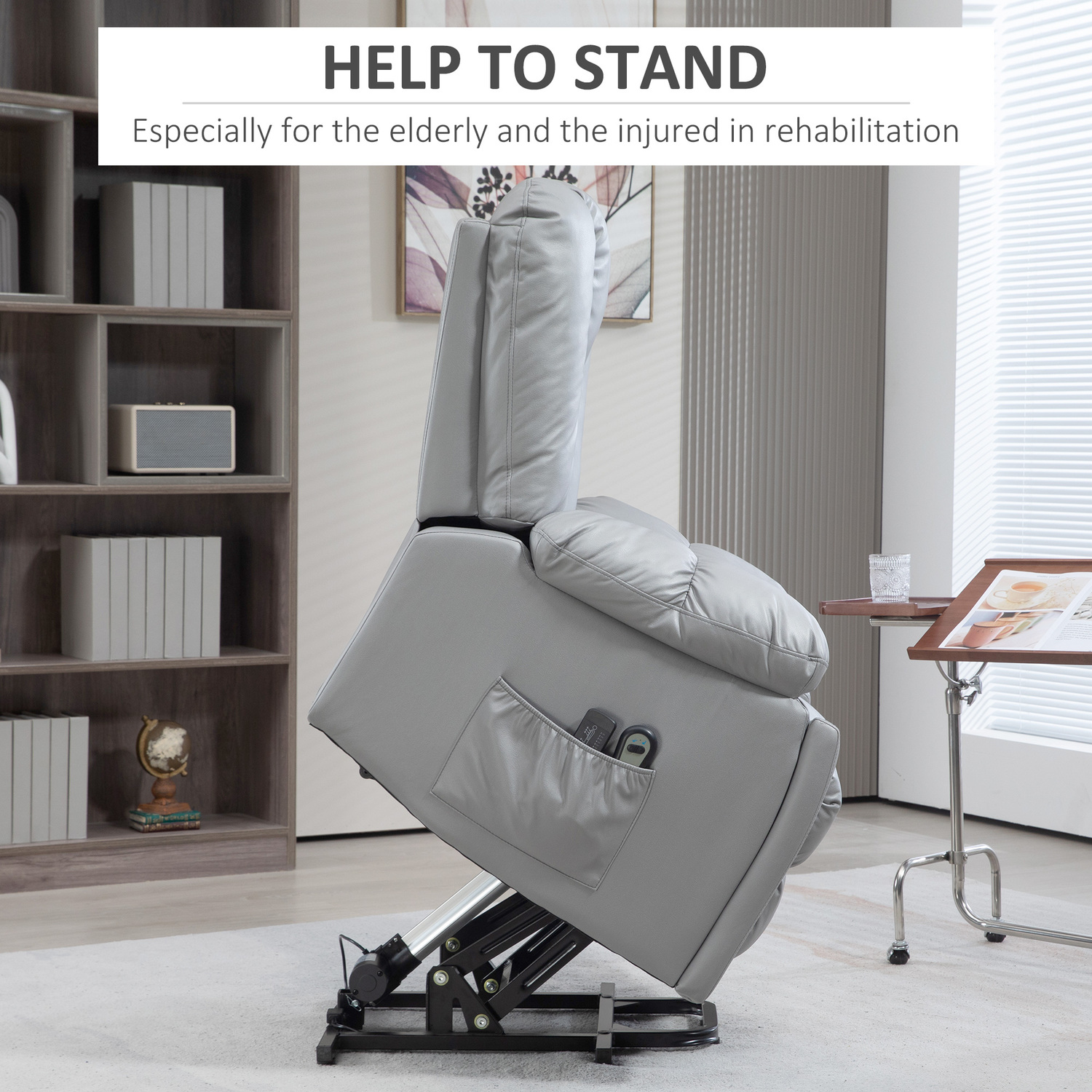 HOMCOM Riser and Recliner Chair