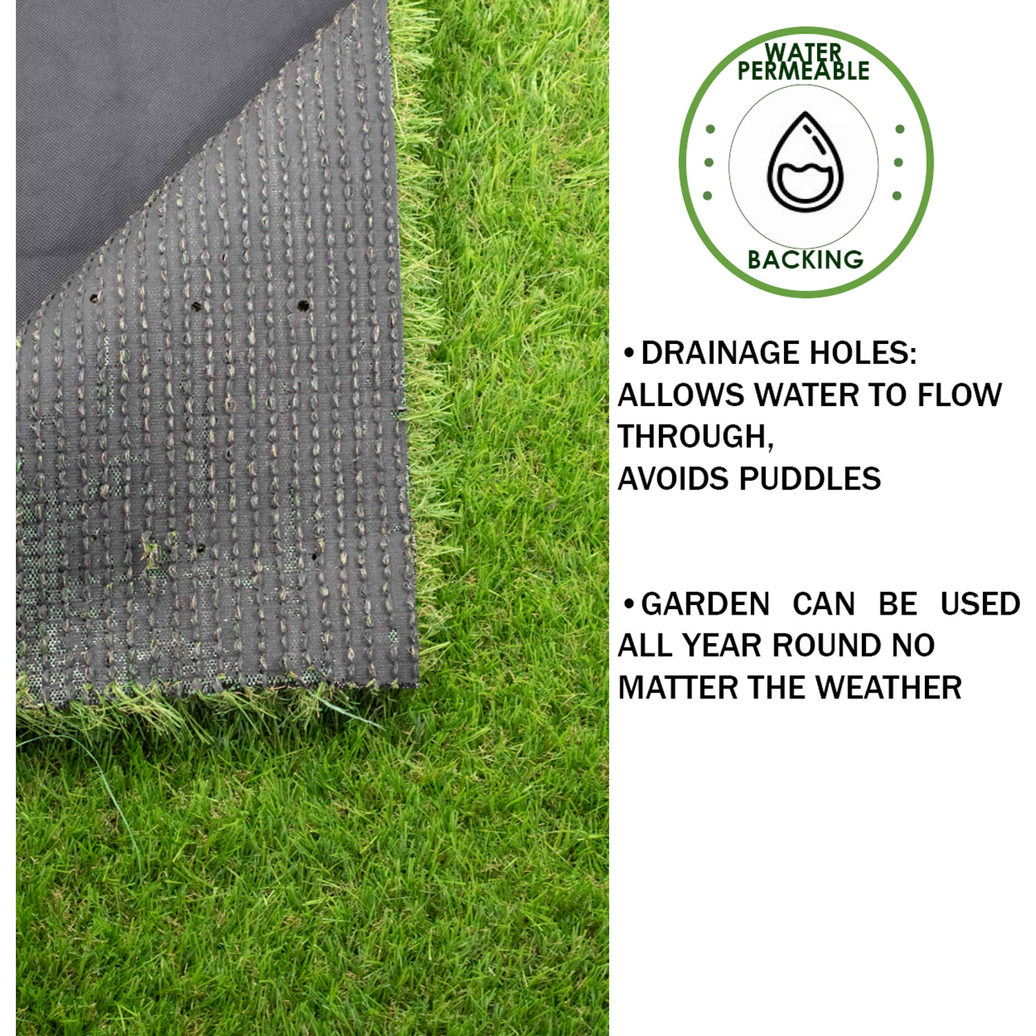 35mm Artificial Grass Natural and Realistic Looking Astro Turf
