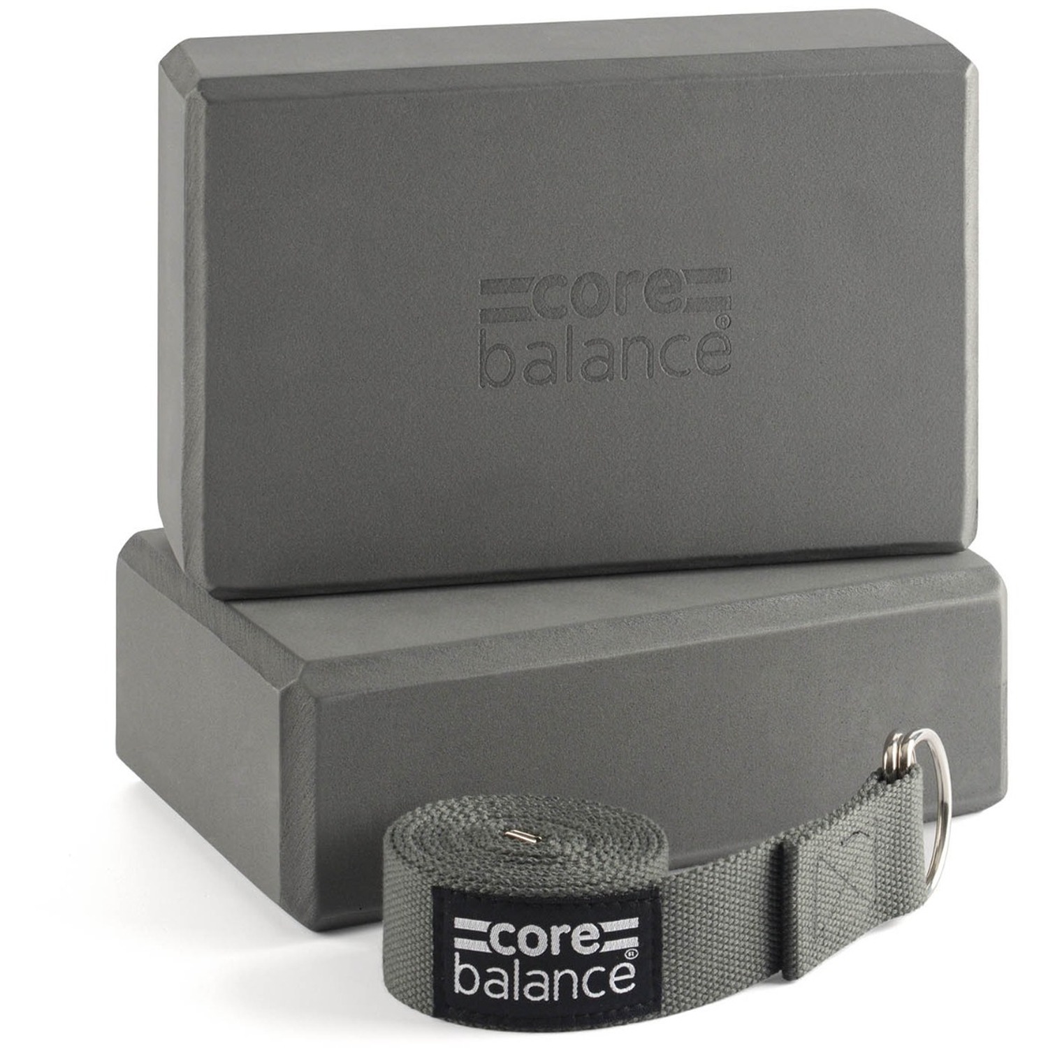 Yoga Blocks Set Of 2 with Adjustable Strap