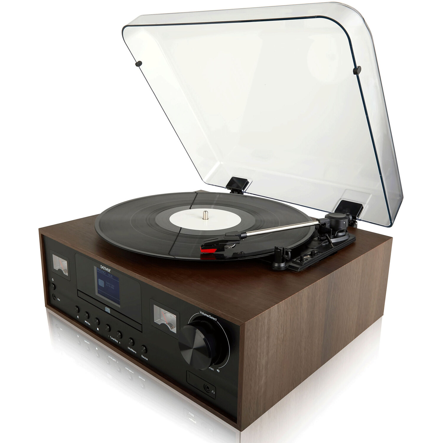 Record Player Hi-Fi System With Colour Display