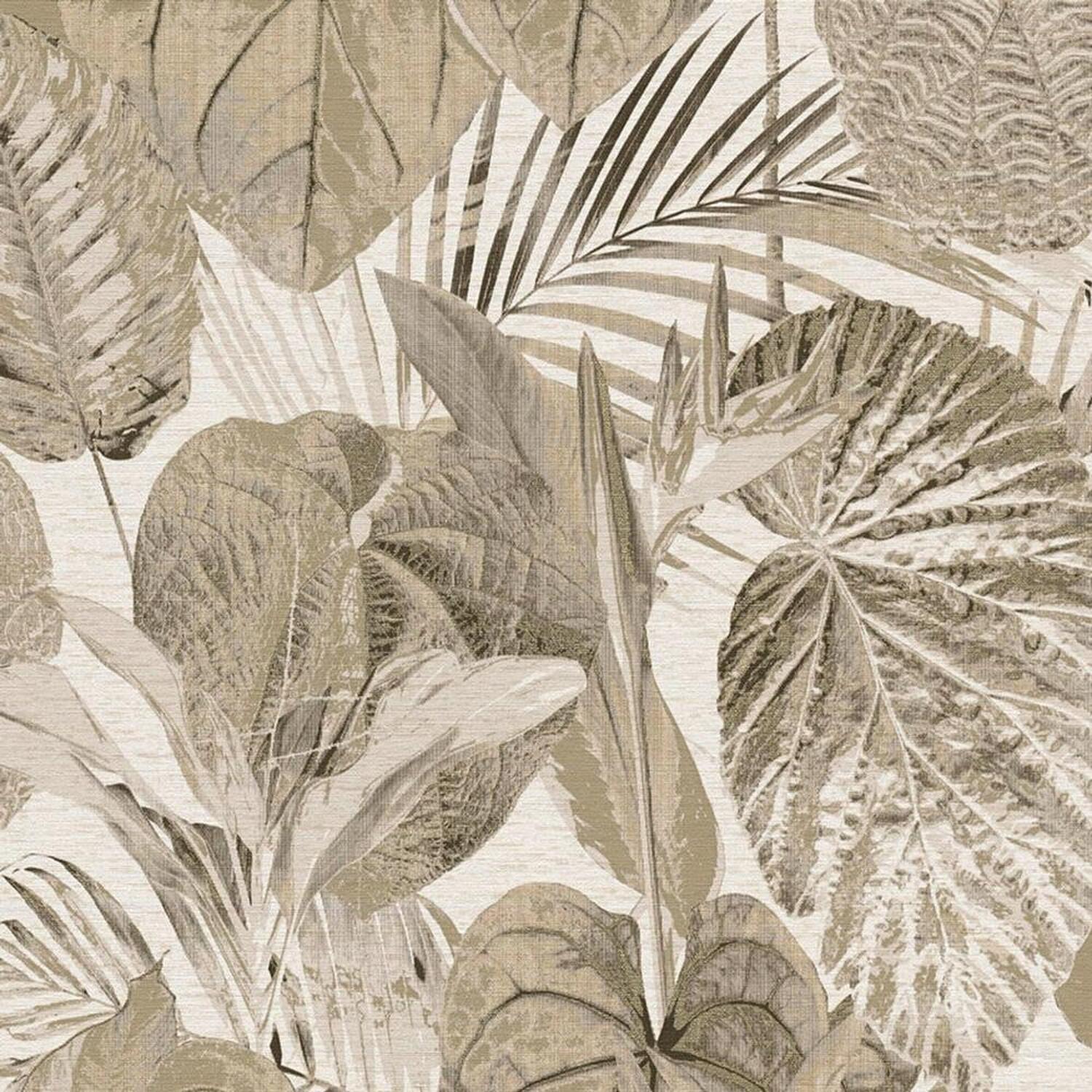 Large Botanical Leaves Wallpaper