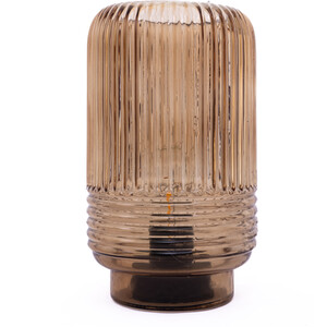 Ribbed Glass Table Lamp