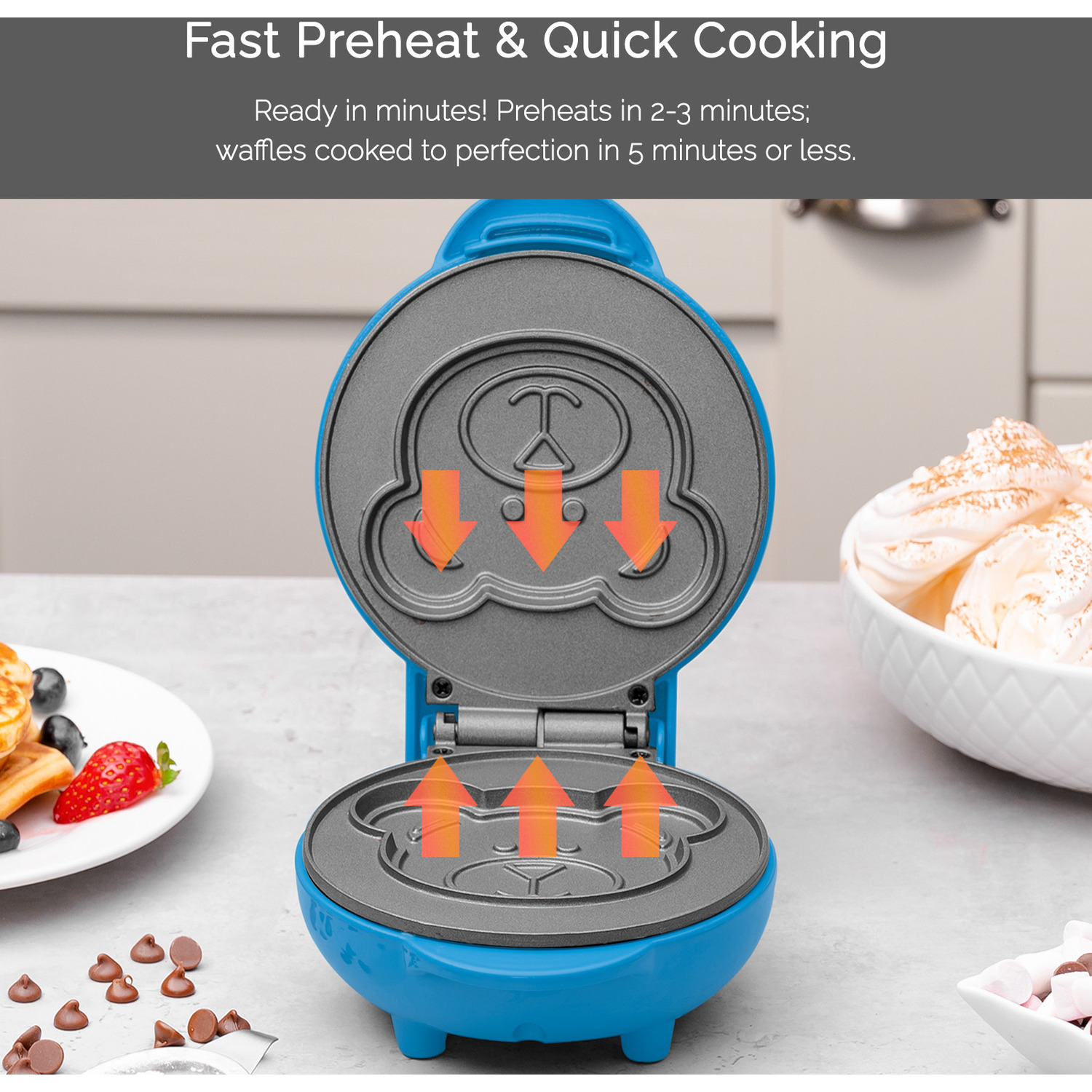 Kitchen Pro Mini Waffle Snack Maker